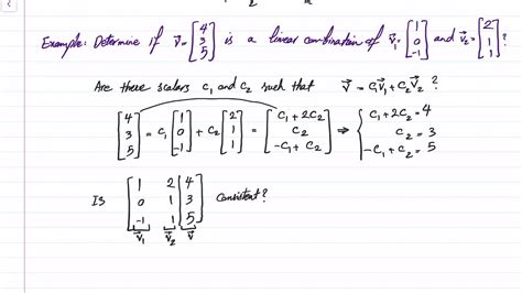 labtube linear algebra i linear combinations of vectors youtube