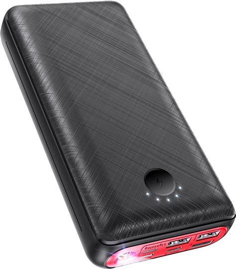 JIGA Power Bank 30000mAh Externer Akku Tragbares Ladegerät USB C