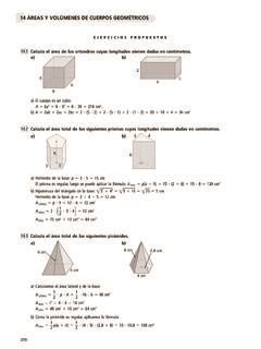 14 ÁREAS Y VOLÚMENES DE CUERPOS GEOMÉTRICOS 14 193 reas y vol 218