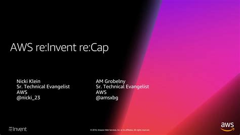 Aws Re Invent Recap Ppt