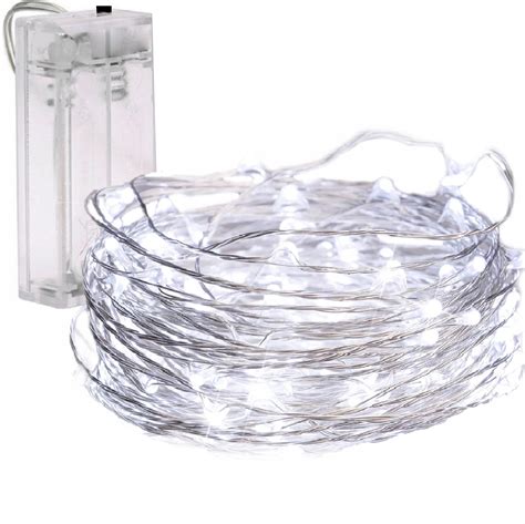 LAMPKI DRUCIKI 20 LED na baterie drucik białe zimne światło łańcuch