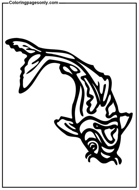 Koi Fish To Print Coloring Page Free Printable Coloring Pages