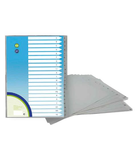 Tradineur Pack De 3 Separadores A Z Formato A4 Ideal Para