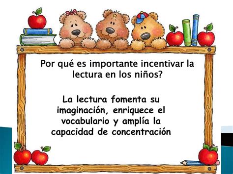 Por que incentivar la lectura en los niños PPT Descarga Gratuita