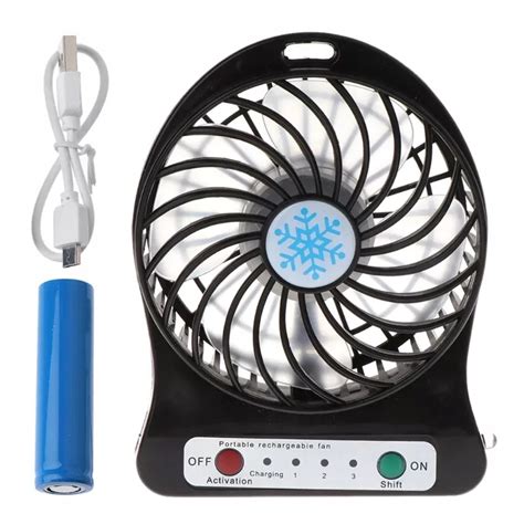 WIATRAK WENTYLATOR BIURKOWY MINI NA USB AKUMULATOR Shopee Polska