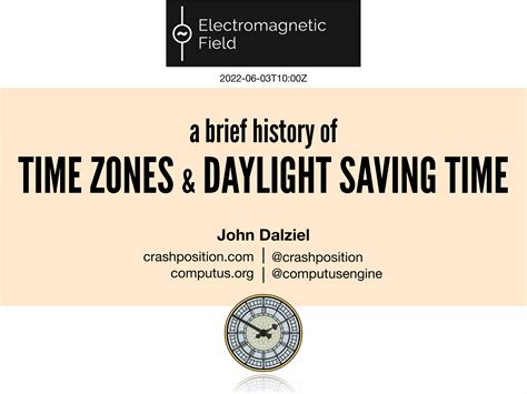 A Brief History Of Time Zones And DST Pdf