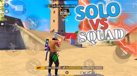 Solo Vs Squad Full Map Gameplay Free Fire Headshort Rate Poco X
