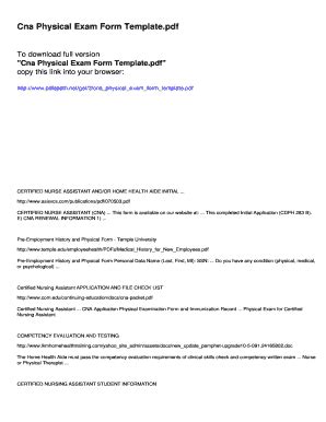 Fillable Online Physical Exam Forms Template For Pain Management