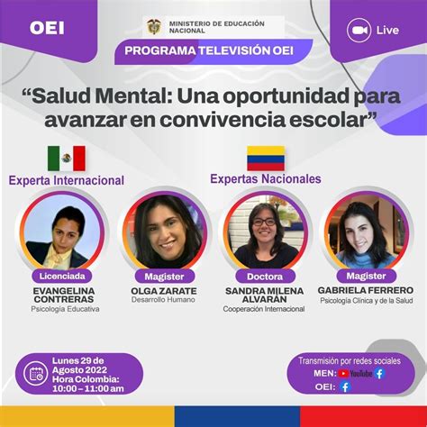 MinEducación on Twitter Hoy Conéctate con el conversatorio Salud