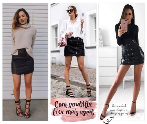 Como Usar Saia De Couro Preta Just Lia Por Lia Camargo Atelier Yuwa
