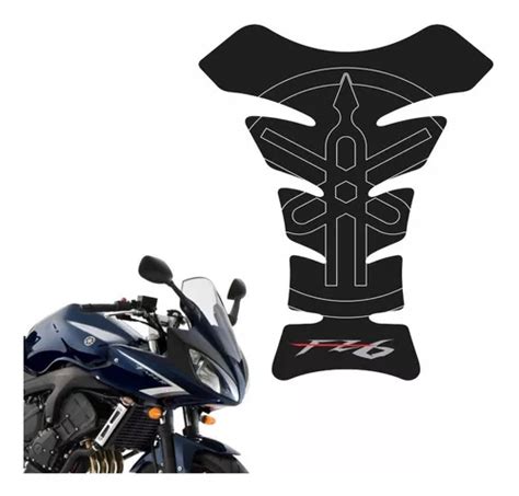 Adesivo Resinado Protetor De Tanque Tank Pad Fazer Fz Cor Preto
