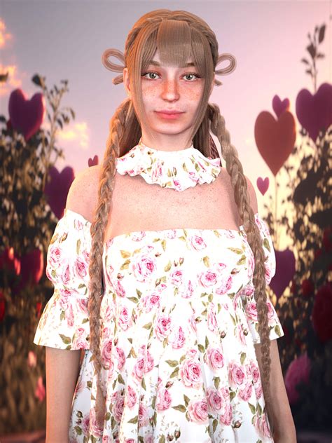 Flower Blossom Hair For Genesis 8 Female Daz Content By Sunreiz