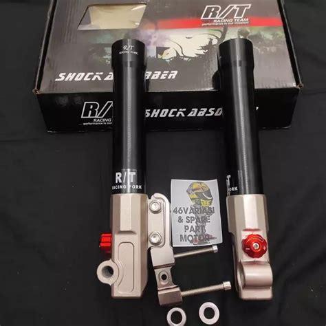 TABUNG SHOCK STAGE RT HONDA METIC BREKET MONOBLOK 4 PISTON TABUNG