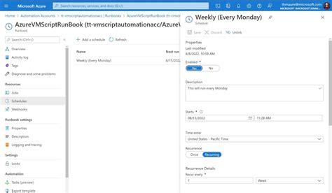 schedule and run powershell scripts for azure vms using azure automation thomas maurer