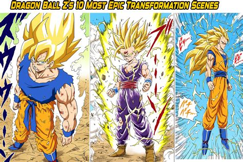 Dragon Ball Z S 10 Most Epic Transformation Scenes Dragon Ball Z Merch