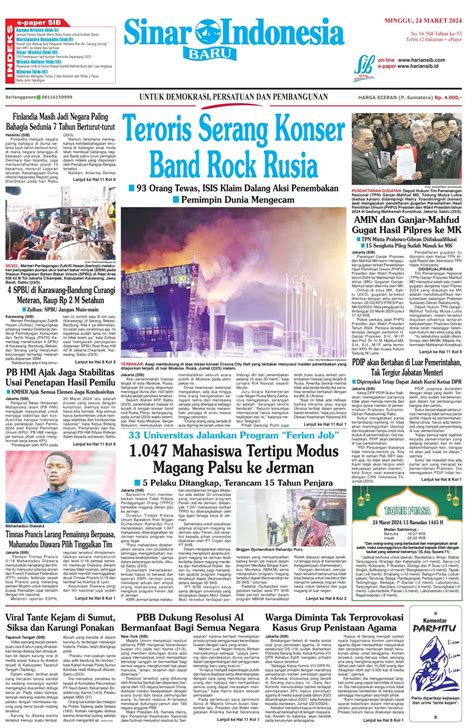 Epaper Harian Sinar Indonesia Baru