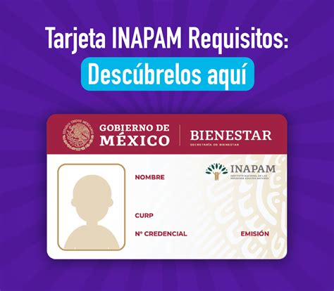 Tarjeta Inapam Requisitos Desc Brelos Aqu Dimex