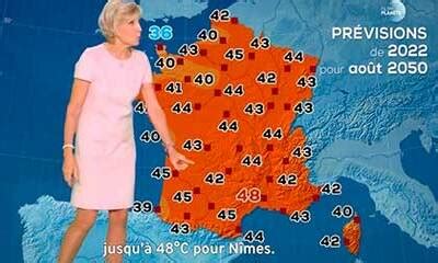 Canicule le nouveau bulletin météo d Évelyne Dhéliat pour 2050