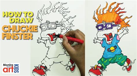 How To Draw Chuckie Finster From Rugrats Easy Drawing YouTube