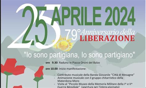 79 Anniversario Della Festa Liberazione Il Programma Del 25 Aprile A