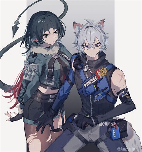 Jane Doe And Seth Lowell Zenless Zone Zero Drawn By Nio Anz Danbooru