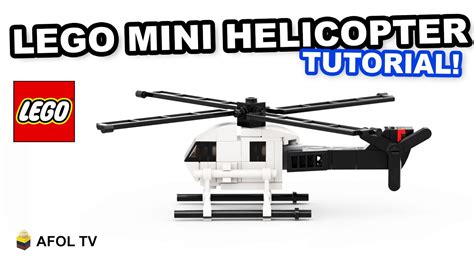 Easy Lego Mini Helicopter Tutorial Learn How To Build A Microscale