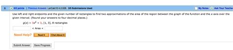 solved use left and right endpoints and the given number of