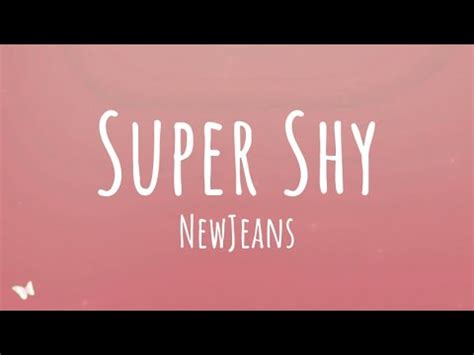 Newjeans Super Shy Lyrics Youtube
