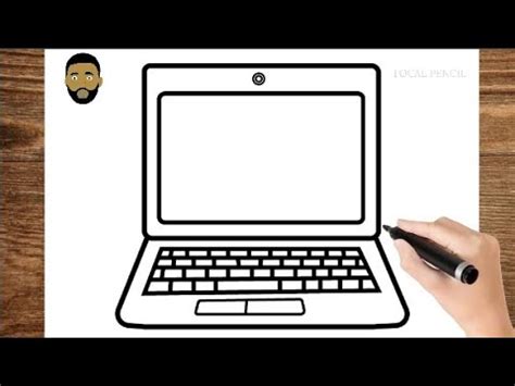 How To Draw A Laptop Computer Easy Drawing Step By Step Youtube