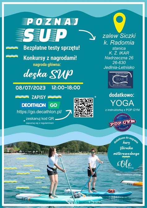 Deska SUP atrakcją nad zalewem w Jedlni Letnisku Radio Radom 87 7 FM