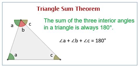 Triangle Sum Theorem Solutions Examples Worksheets Videos