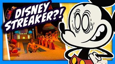 A Disneyland STREAKER Caught On Camera At Its A Small World YouTube