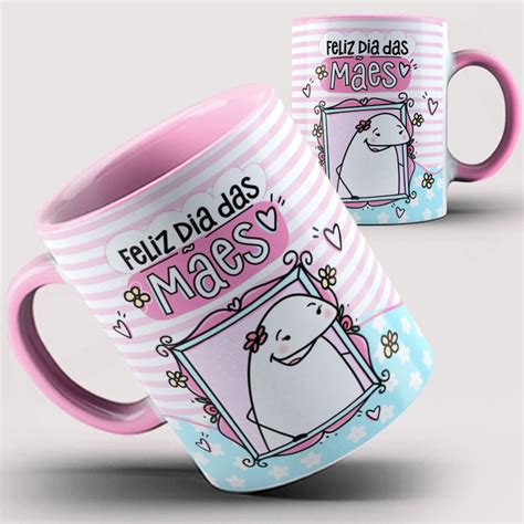 Caneca Flork Rosa Feliz dia das Mães 82i Elo7