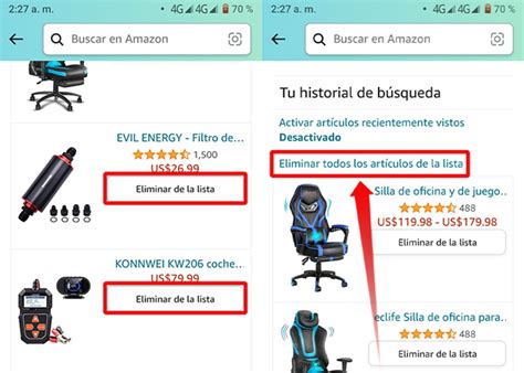 Cómo editar o borrar tu historial de navegación de Amazon
