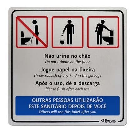 Placas De Sinaliza O Aluminio N O Urine No Ch O Cada R