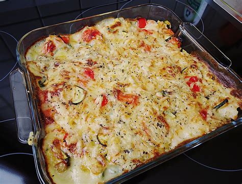 Nudelauflauf Mit Zucchini Und Paprika Von Lenchenr Chefkoch De