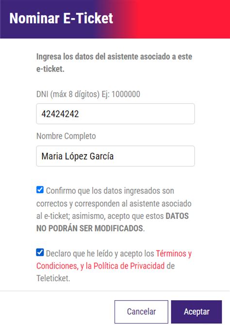 C Mo Nominar Mi Ticket Teleticket