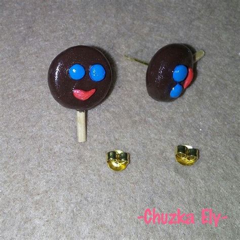 Broqueles De Paleta Payaso Hechas De Pasta Flexible Y Pintados A Mano