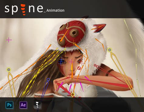 Spine Animation The Princess Mononoke Fanart On Behance