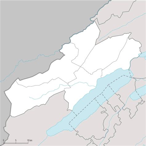 Neuchâtel carte vierge du canton Média Encyclopædia Universalis