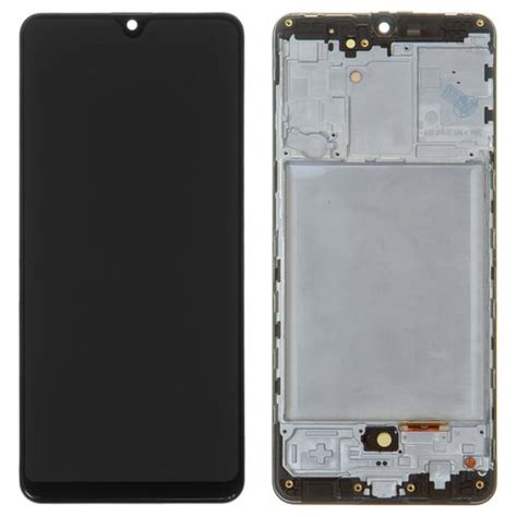 LCD Compatible With Samsung A315 Galaxy A31 Black With Frame High
