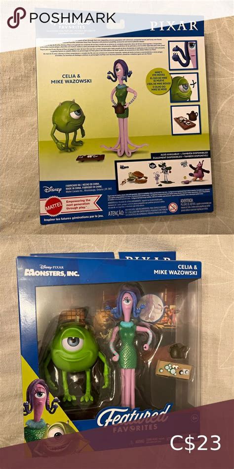 Monsters Inc Celia And Mike Wazowski Collector Figures Featured