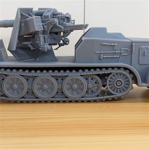 3D Printable Half Track Sd Kfz 8 8 8cm Flak 18 Sf Auf Schwere