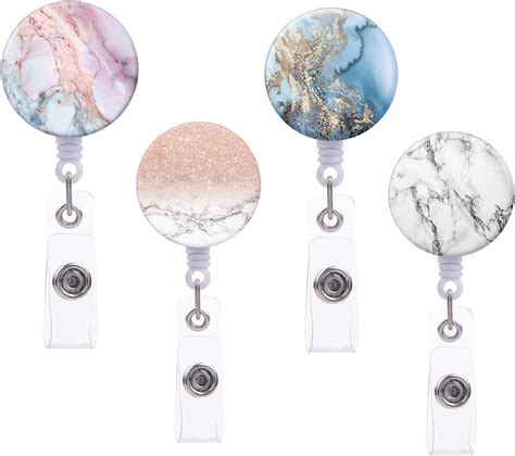 Amazon 30 Pieces Badge Reels Retractable With Swivel Alligator