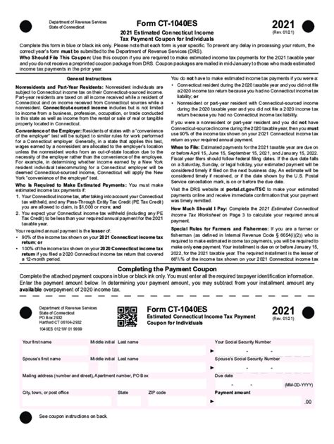 Ct Es Form Fill Out And Sign Printable Pdf Template