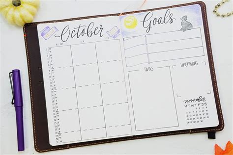 October Bullet Journal Setup With Free Printables Sheena Of The Journal