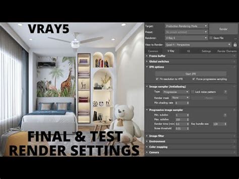 Vray Render Setup For Test Final Rendering I Dsmax Youtube