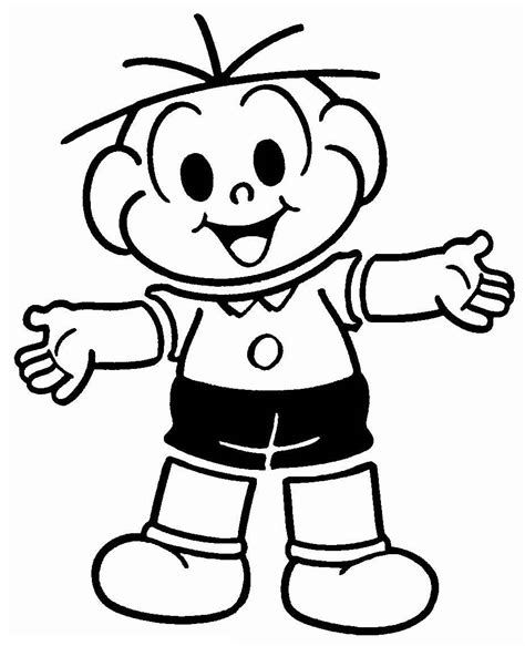 Desenhos da Turma da Mônica para colorir Como fazer em casa