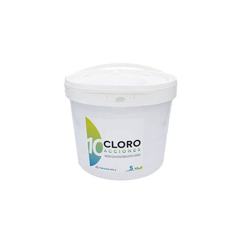 Cloro 10 ACCIONES En Pastillas 5Kg