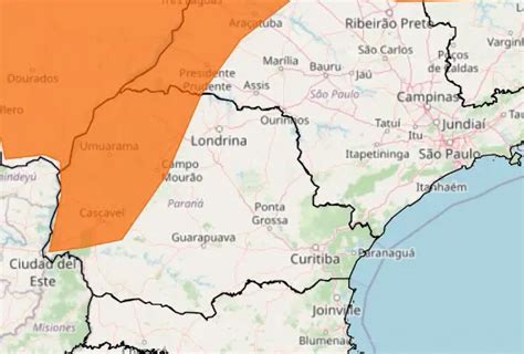 Cidades de todas as regiões do Paraná entram em alerta de chuvas